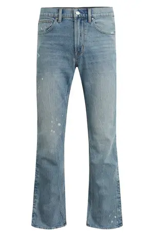 Hudson Jeans Walker Track Distressed Flare Jeans - Sequoia