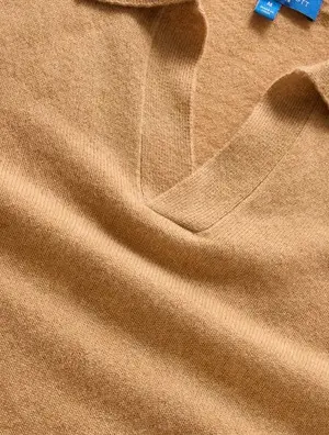 Robert Talbott Parsons Johnny Collar Cashmere Sweater