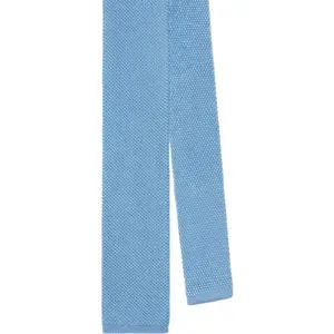 Robert Talbott Robert Talbott Silk Knit Necktie Light Blue