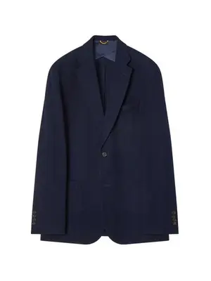 Robert Talbott Wright Knit Blazer - Navy Blue