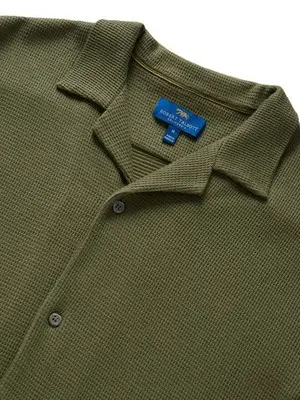 Robert Talbott Williams Waffle Knit Camp Shirt