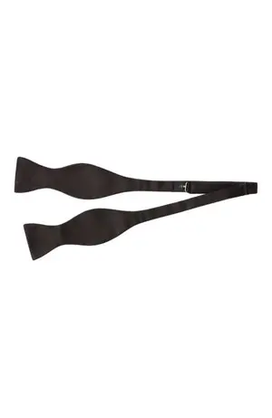 Robert Talbott Bond Satin Self-tie Bow Tie - Black
