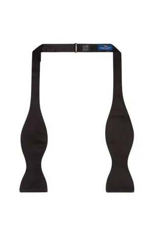Robert Talbott Bond Satin Self-tie Bow Tie - Black