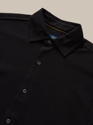 Robert Talbott Foster Long Sleeve Knit Shirt - Black