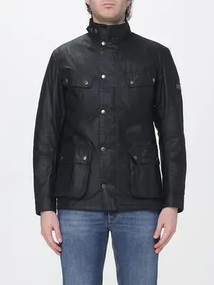 Barbour Duke Waxed Cotton Biker Jacket - Black