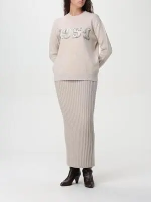 Max Mara Sequin Embellished Sweater - Beige