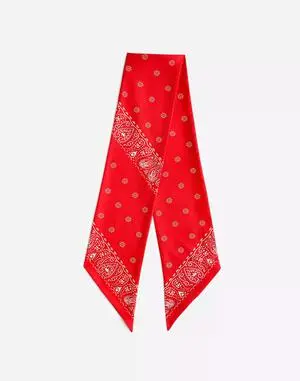 Madewell Silk Twill Tie Bright Cherry