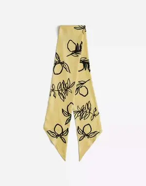 Madewell Silk Twill Tie Iced Lemon