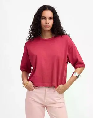 Madewell Relaxed Boxy Tee - Dark Rosette
