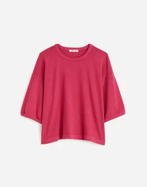 Madewell Relaxed Boxy Tee - Dark Rosette
