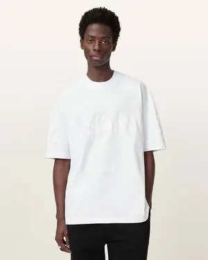 ALLSAINTS Biggy Oversized Logo Print T-shirt - White