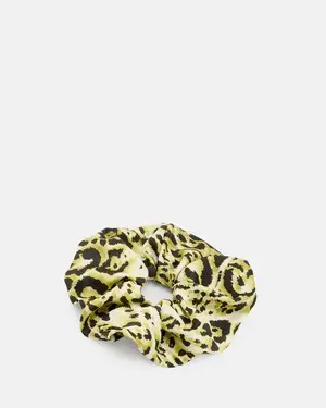 ALLSAINTS Tierra Oversized Scrunchie - Lime Green