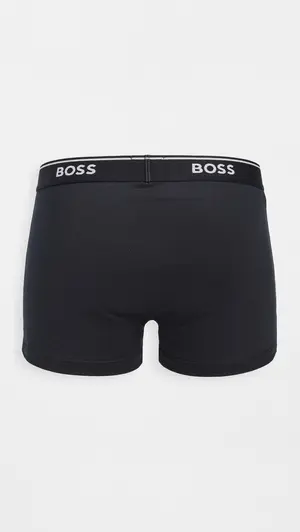 BOSS Classic Cotton 3 Pack Trunks - Black
