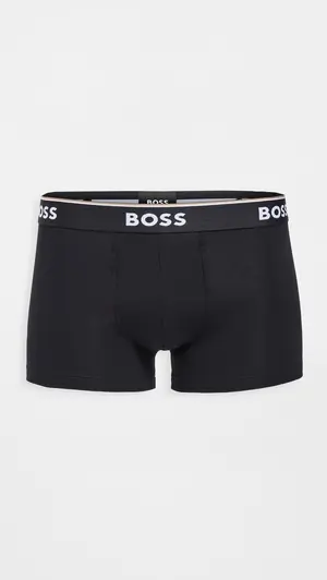 BOSS Stretch Cotton 3 Pack Trunks - Black