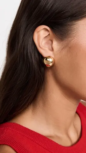 ANNIKA INEZ Small Hemisphere Earrings - Gold