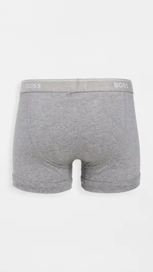 BOSS Classic Cotton Boxer Briefs 3 Pack - Grey