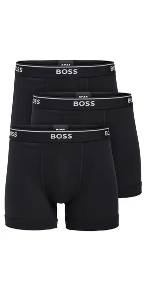 Hugo Boss Classic Cotton 3 Pack Boxer Briefs - Black