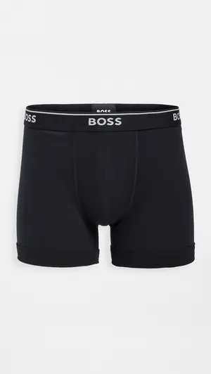 BOSS Classic Cotton 3 Pack Boxer Briefs - Black