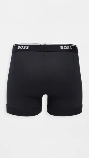 BOSS Classic Cotton 3 Pack Boxer Briefs - Black