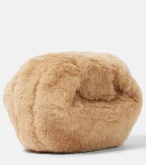 Gabriela Hearst Soft Demi Faux Shearling Clutch