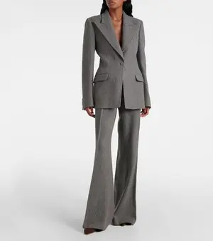 Gabriela Hearst Rhein High-rise Flared Pants - Grey