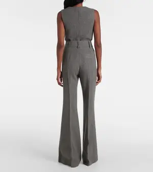 Gabriela Hearst Rhein High-rise Flared Pants - Grey