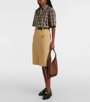 AESTHER EKME Midi Suede Shoulder Bag