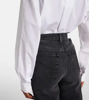 RE/DONE 70s Stove Pipe Straight Jeans - Black