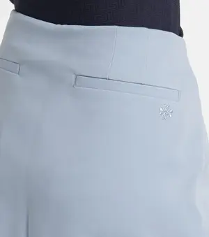 Tory Burch Ruffled Twill Miniskirt