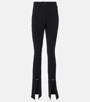 MUGLER High-rise Slim Pants