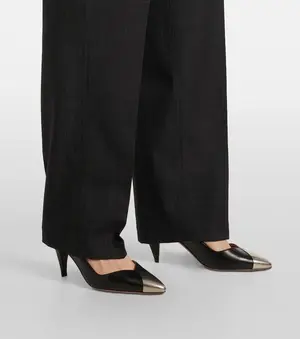 Isabel Marant Étoile Liska Checked Wool-blend Pants - Black