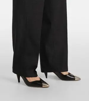 Isabel Marant Liska Checked Wool-blend Pants