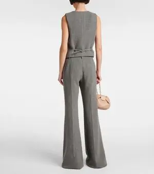 Gabriela Hearst Coleridge Wool And Cashmere Vest - Grey