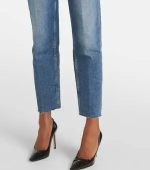 RE/DONE 70s Stove Pipe Straight Jeans - Blue