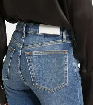 RE/DONE 70s Stove Pipe Straight Jeans - Blue