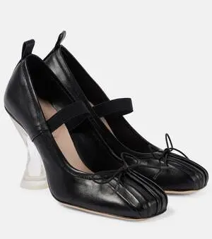 Simone Rocha Ballerina Leather Pumps