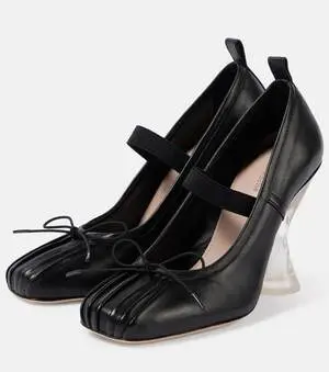 Simone Rocha Ballerina Leather Pumps