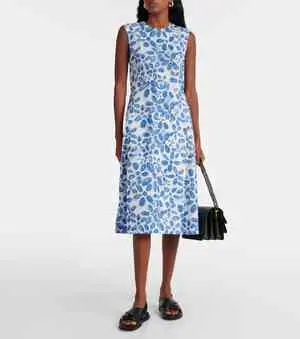 Marni Printed Cotton Midi Dress