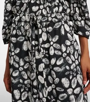 Marni Printed Wide-leg Pants - Black
