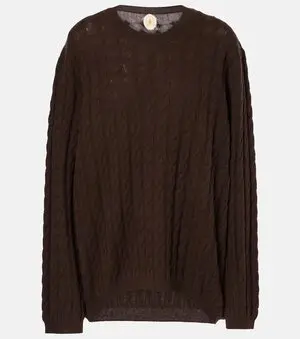 Jardin Des Orangers Wool And Cashmere Crewneck Sweater - Brown