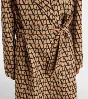 Valentino Garavani Toile Iconographe Wool And Silk Coat