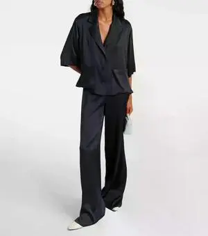 Loro Piana Dresden Wide-leg Pants - Blue