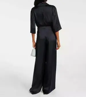Loro Piana Dresden Wide-leg Pants - Blue