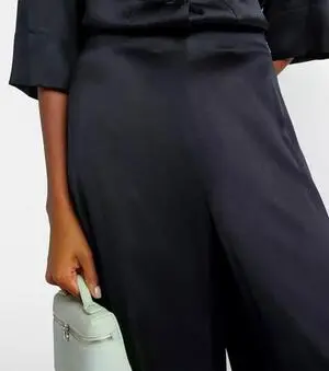 Loro Piana Dresden Wide-leg Pants - Blue