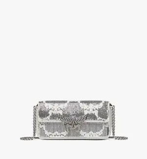 Mcm Himmel Shoulder Bag - Silver