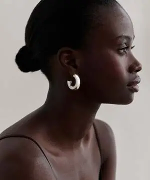 SOPHIE BUHAI Large Donut Hoop Earrings