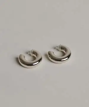SOPHIE BUHAI Small Donut Hoop Earrings - Silver