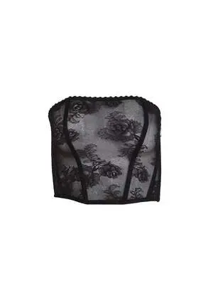 FLEUR DU MAL Bouquet Lace Corset Top