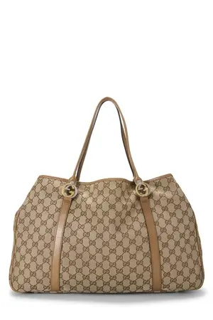 Gucci Original Gg Canvas Twins Tote - Brown