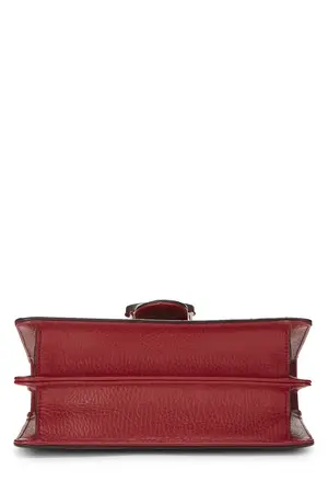 Gucci Leather Interlocking Crossbody - Red